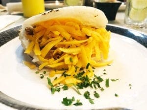 The Amazing World of Stuffed Corn Cakes at Arepas Pues / Nom Nom Boris